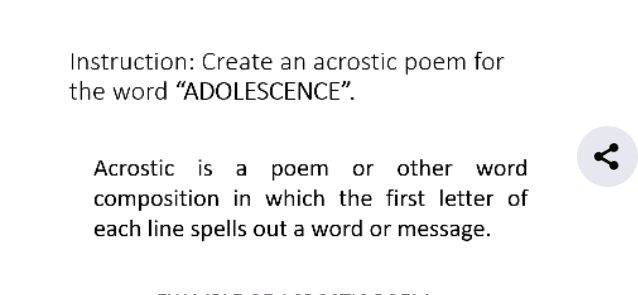 Instruction: Create an acrostic poem for the | StudyX