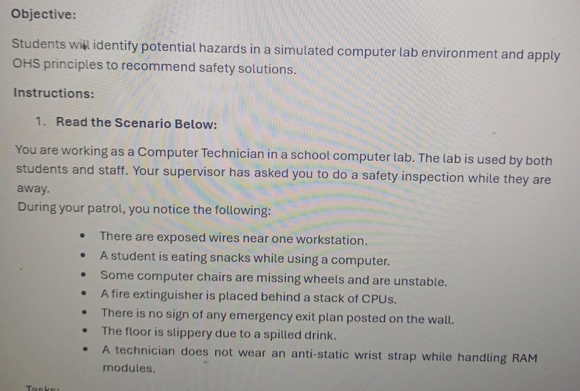 Objective: Students will identify potential | StudyX