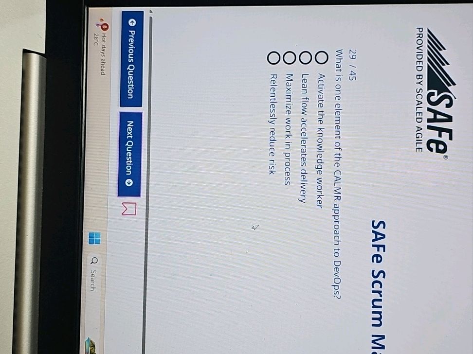 What is one element of the CALMR approach to | StudyX