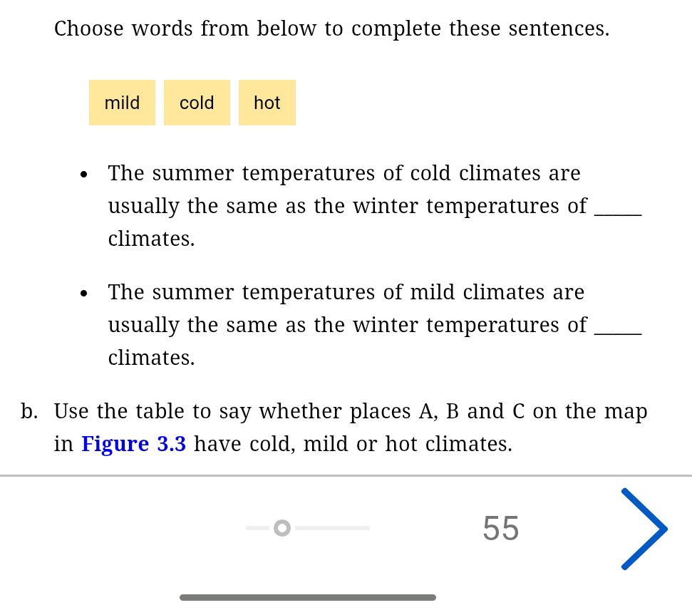 Choose words from below to complete these | StudyX