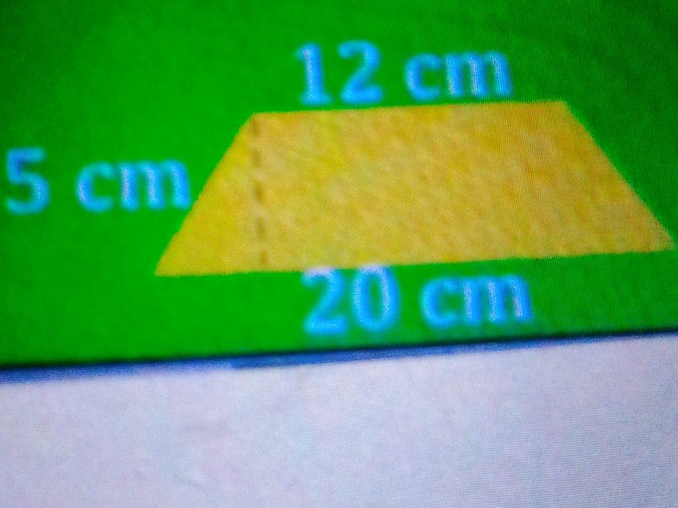 The image shows a trapezoid with the
