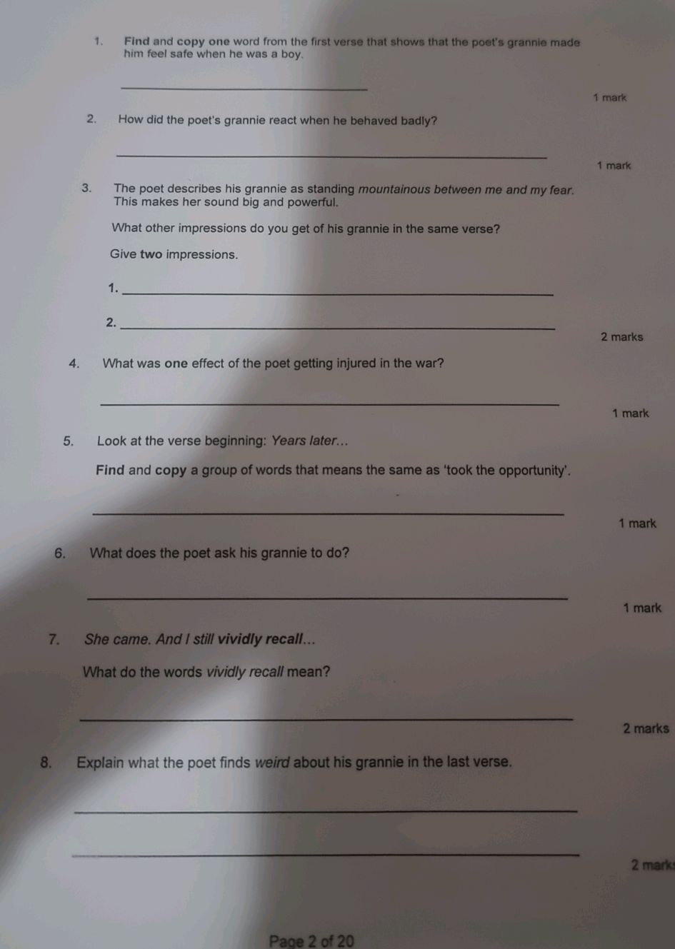 1. Find and copy one word from the first | StudyX