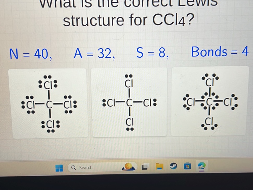 What is the correct Lewis structure for