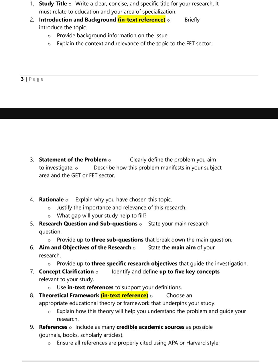 1. Study Title Write a clear, concise, and | StudyX