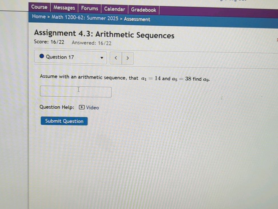 Assume with an arithmetic sequence, that | StudyX