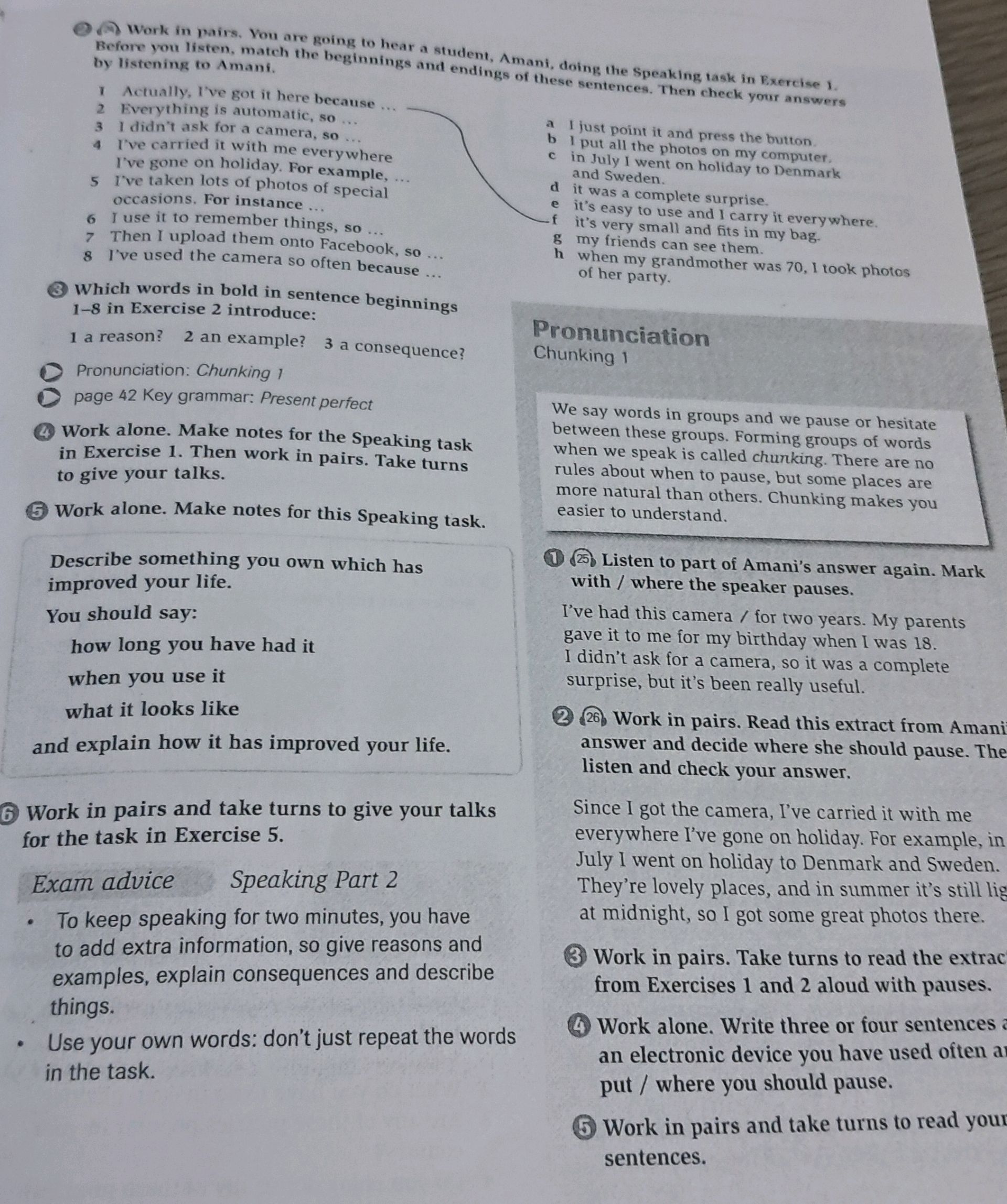 Which words in bold in sentence beginnings