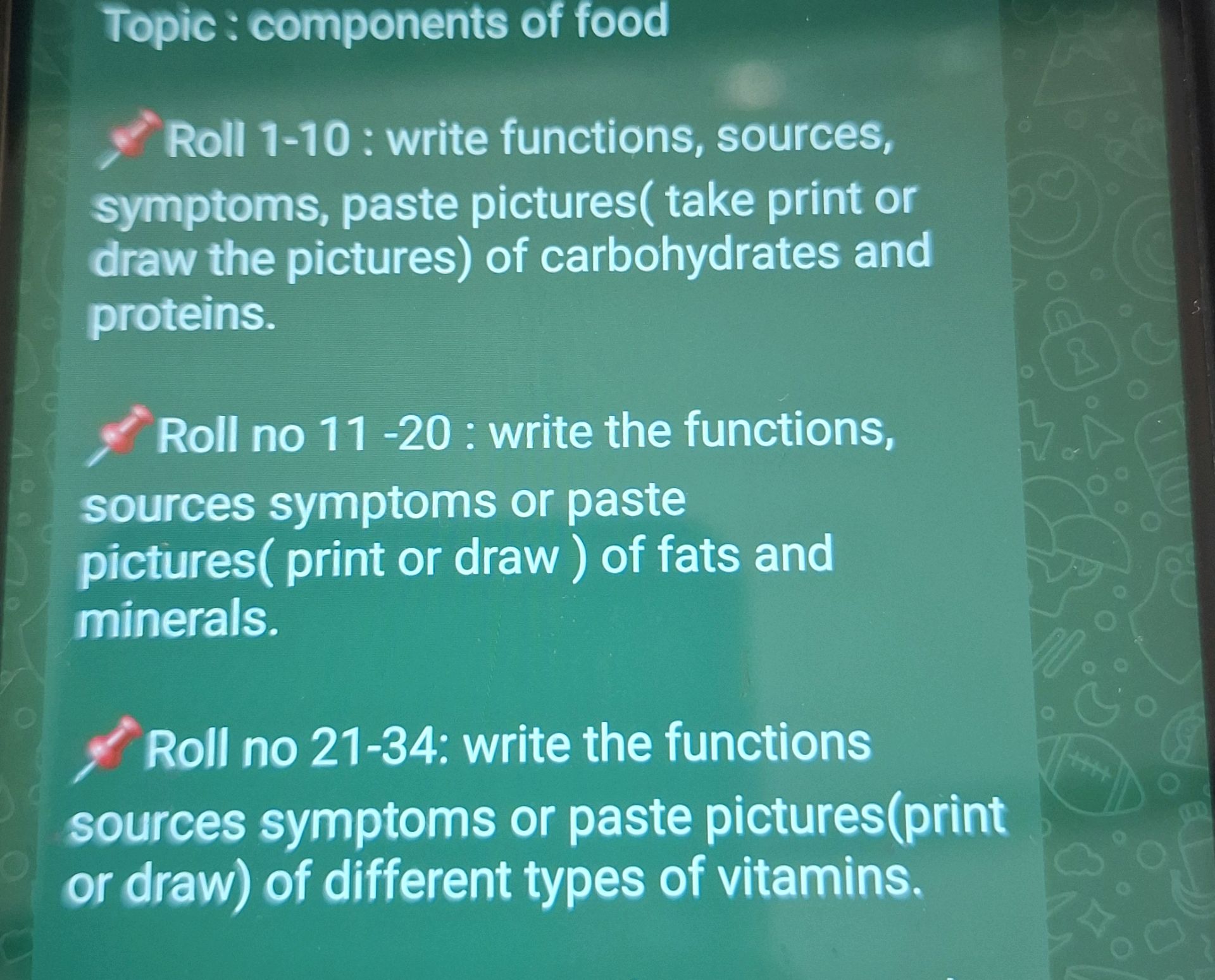 Roll 1-10 : write functions, sources, | StudyX
