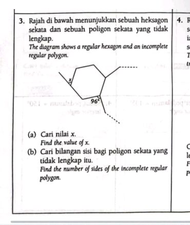 3. Rajah di bawah menunjukkan sebuah | StudyX