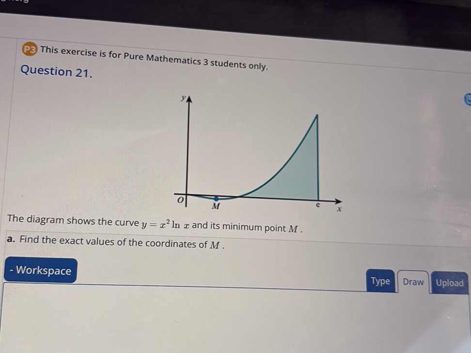 The diagram shows the curve $y = x^2 x$ and | StudyX