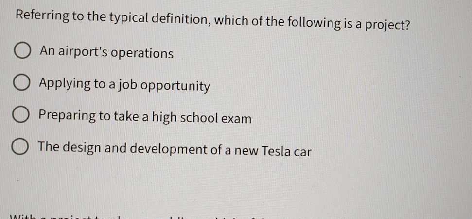 Referring to the typical definition, which | StudyX