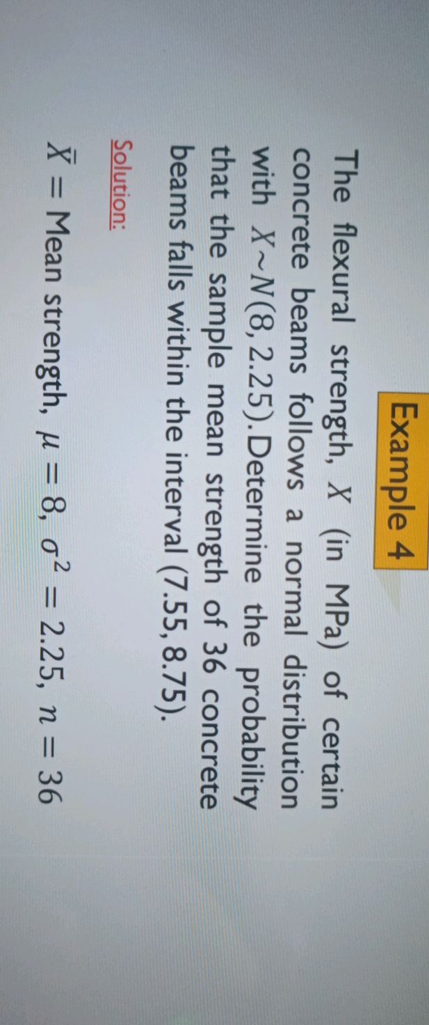 The flexural strength, X (in MPa) of certain | StudyX