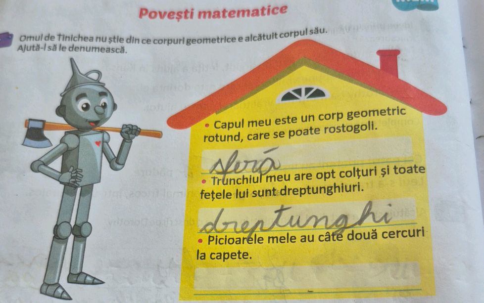 Omul de Tinichea nu știe din ce corpuri | StudyX
