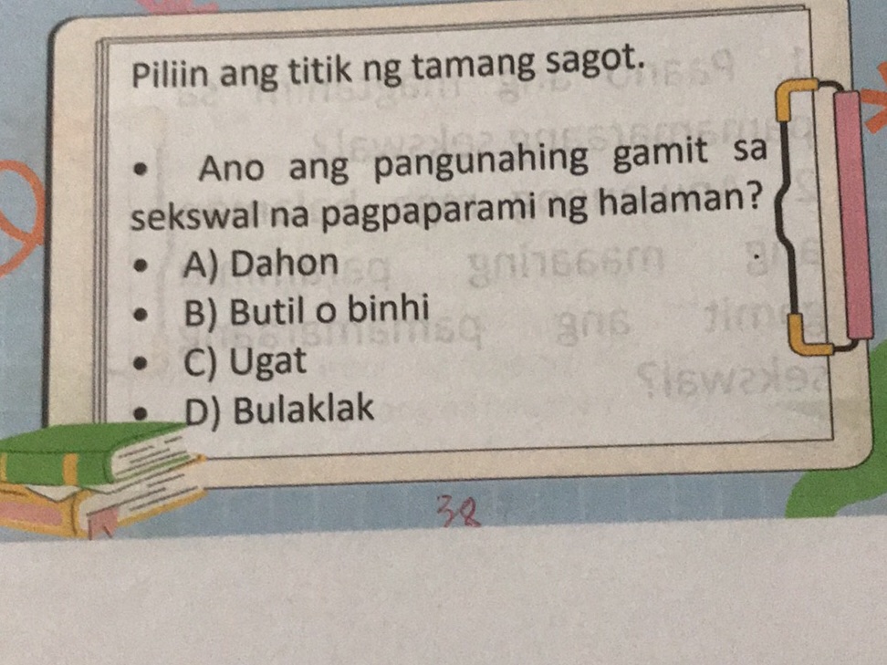 Piliin ang titik ng tamang sagot. Ano ang | StudyX