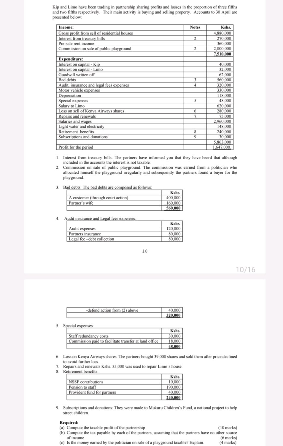 Kip and Limo have been trading in | StudyX