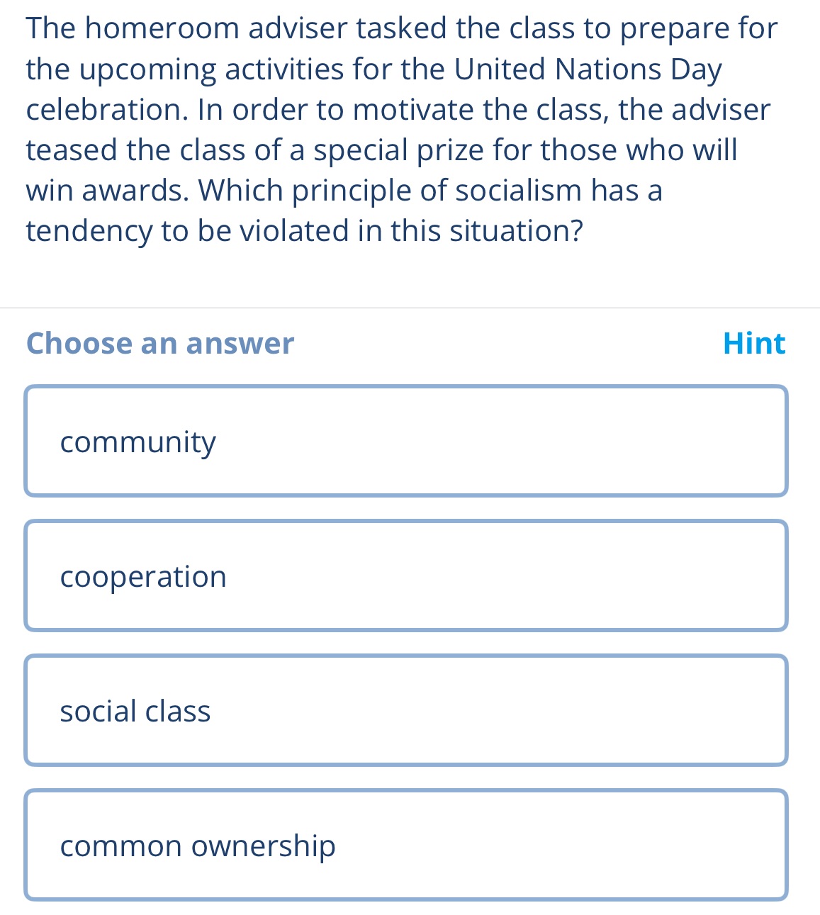 The homeroom adviser tasked the class to | StudyX