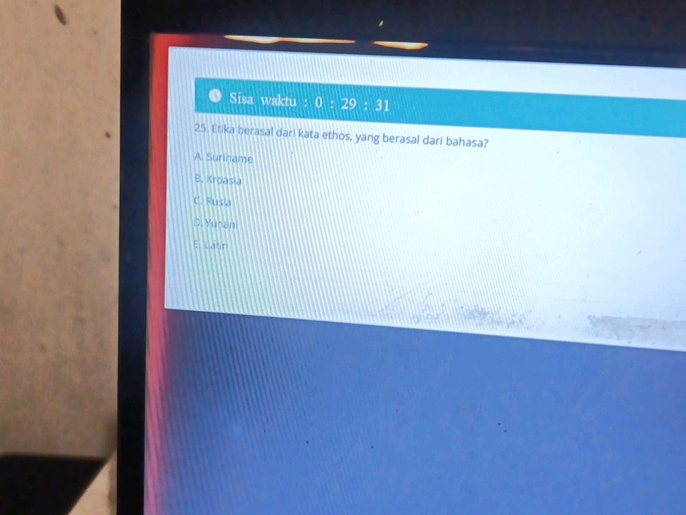 25. Etika berasal dari kata ethos, yang | StudyX