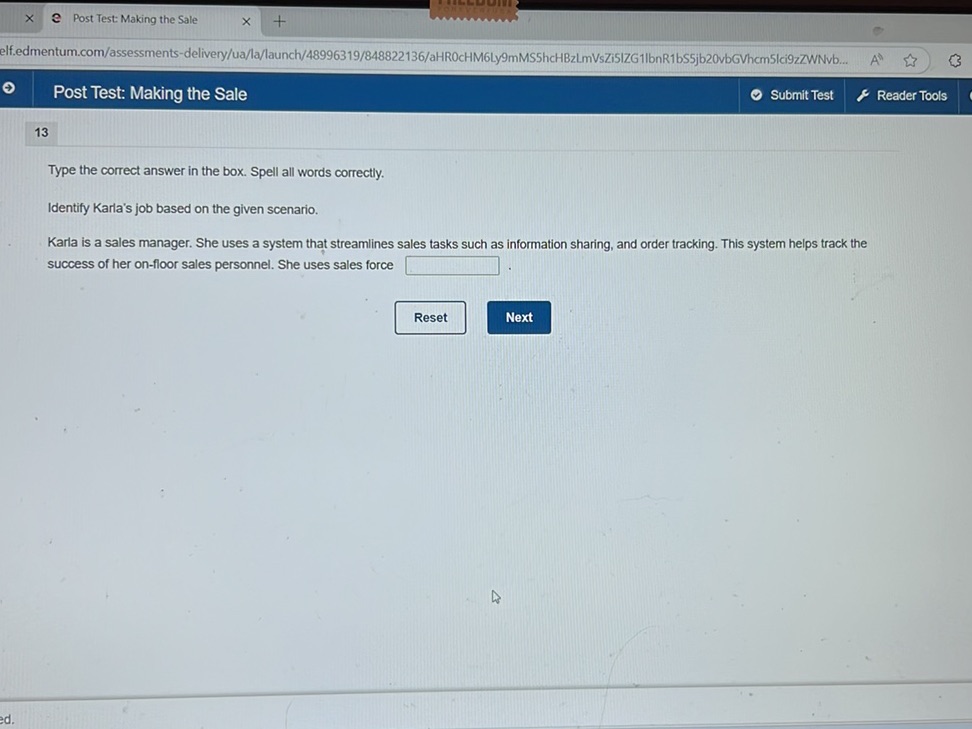 Type the correct answer in the box. Spell | StudyX