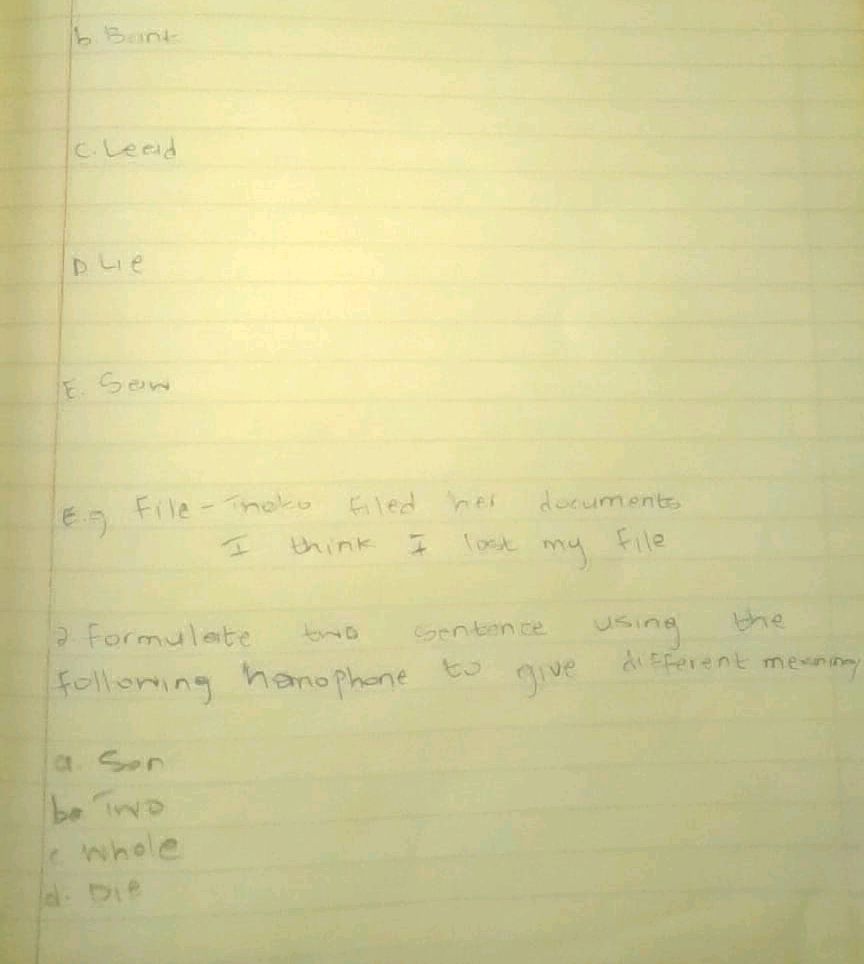 Formulate two sentences using the following | StudyX