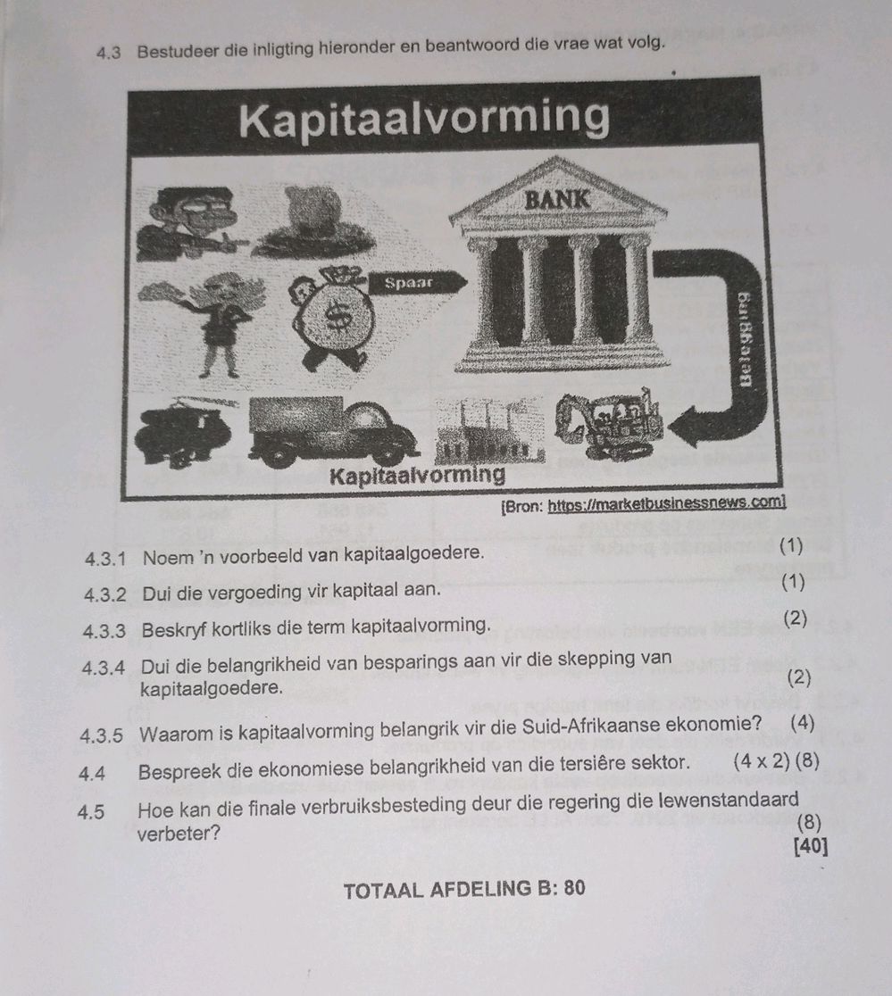 4.3 Bestudeer die inligting hieronder en | StudyX