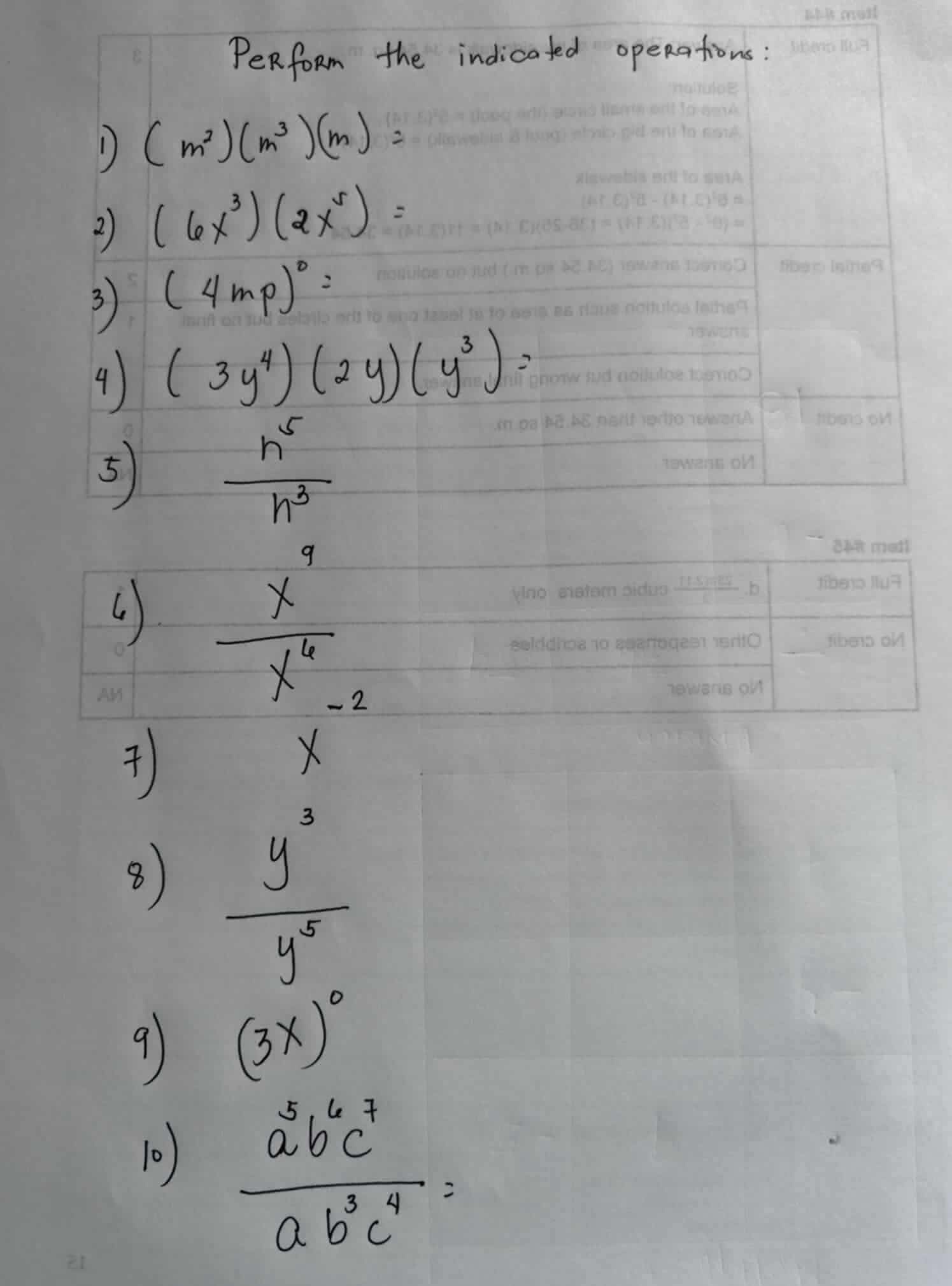 Perform the indicated operations: 1) | StudyX