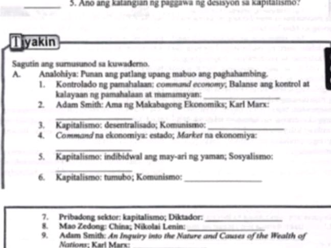 5. Ano ang katangian ng paggawa ng desisyon | StudyX