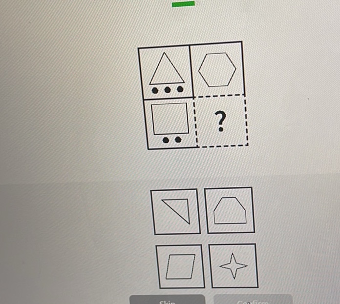 Which shape completes the pattern? | | | StudyX