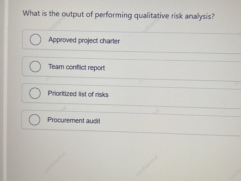 What is the output of performing qualitative | StudyX