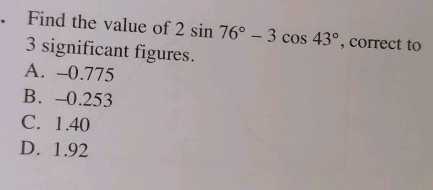 Find the value of $2 imes ext{sin } | StudyX