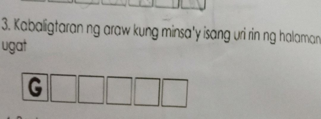 3. Kabaligtaran ng araw kung minsa'y isang | StudyX