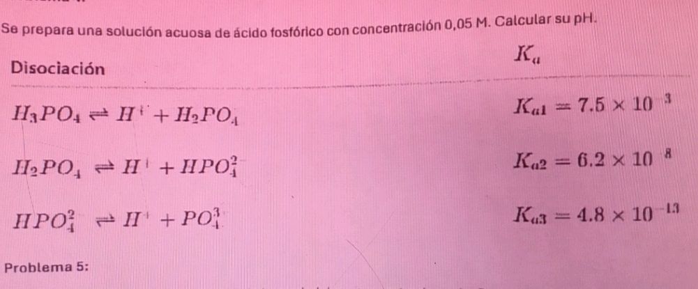 Se prepara una solución acuosa de ácido | StudyX