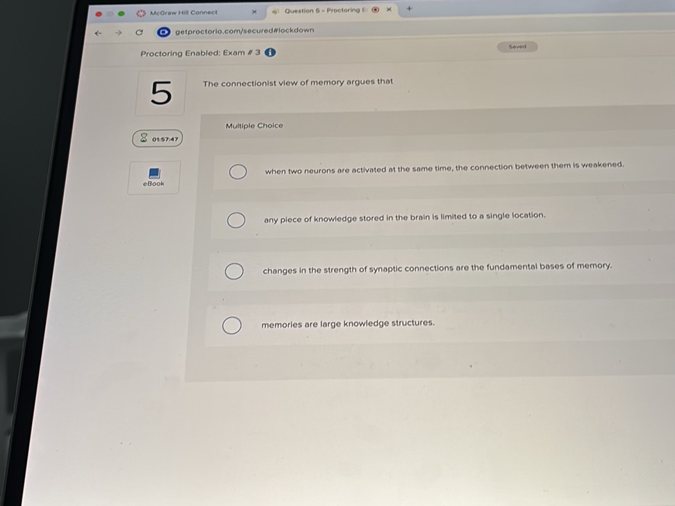 The connectionist view of memory argues that | StudyX