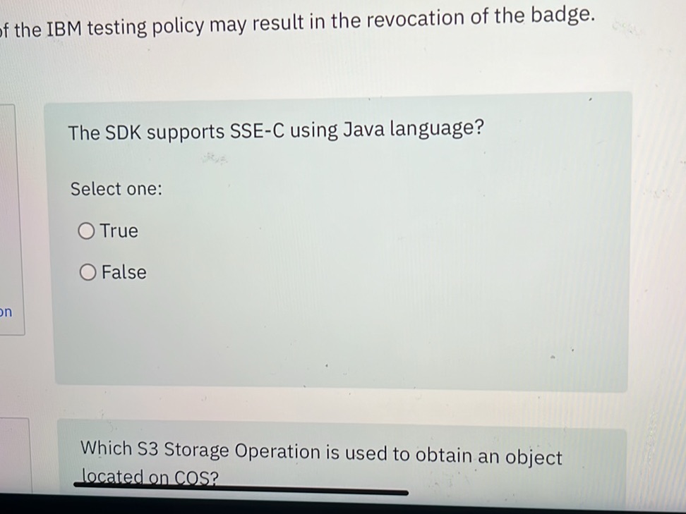 The SDK supports SSE-C using Java language? | StudyX