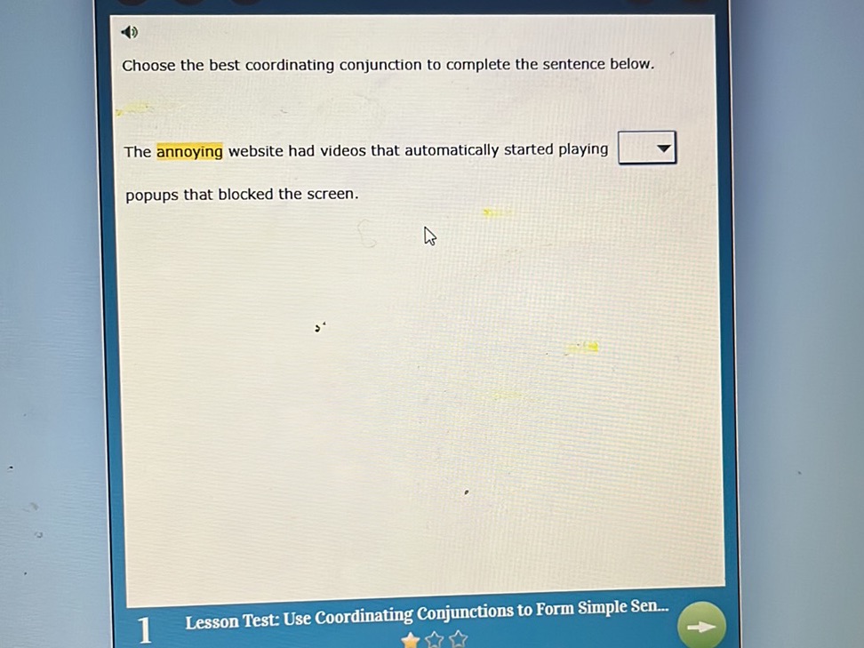 Choose the best coordinating conjunction to | StudyX