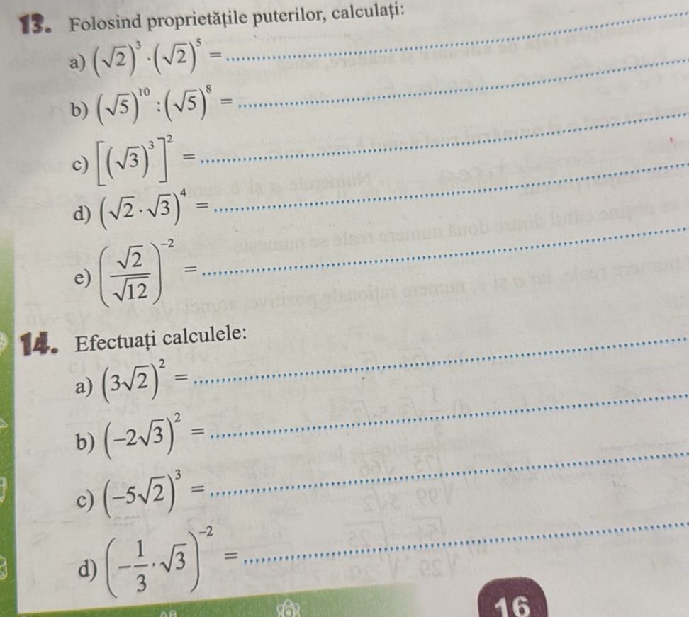 13. Folosind proprietățile puterilor, | StudyX