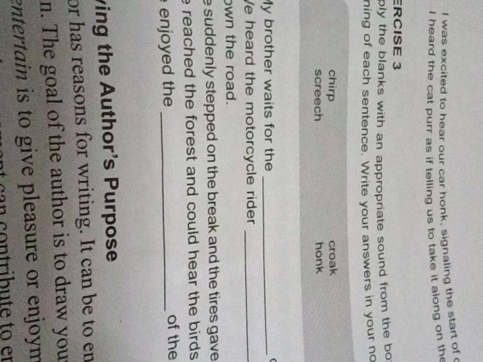 EXERCISE 3 Fill the blanks with an | StudyX