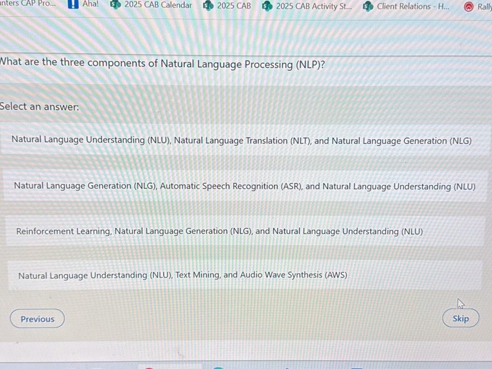 What are the three components of Natural | StudyX