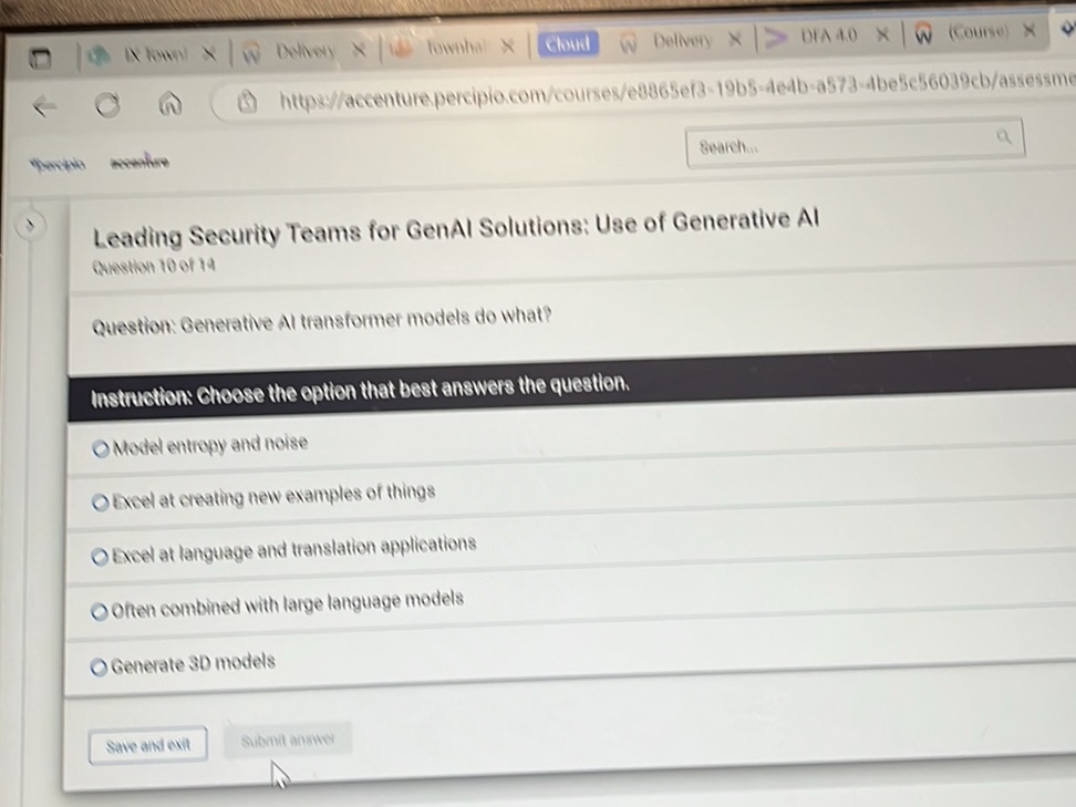 Question: Generative AI transformer models | StudyX