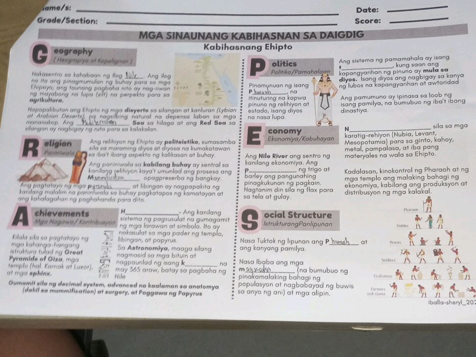 G. Geography (Heograpiya at Kapaligiran) | StudyX