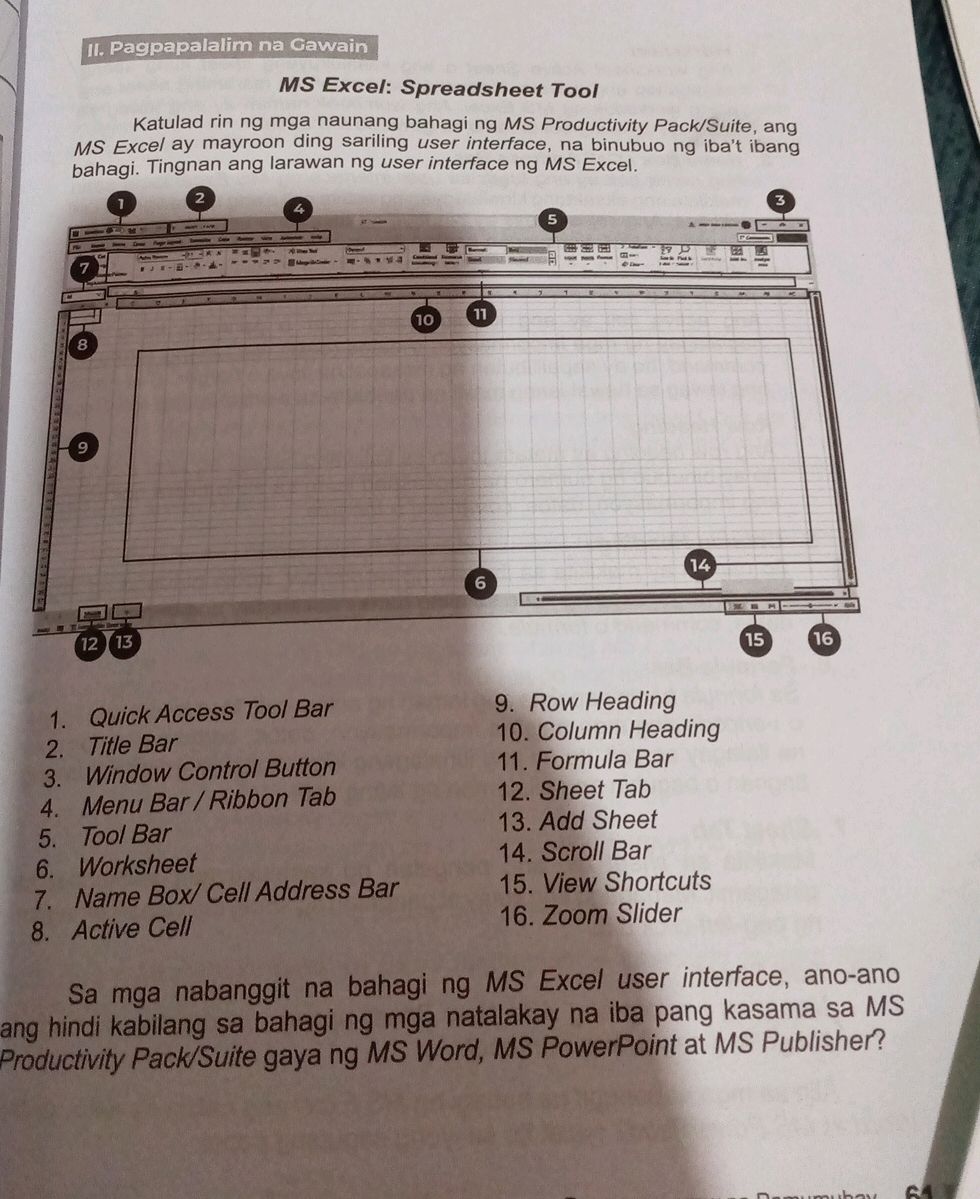 MS Excel: Spreadsheet Tool 1. Quick Access | StudyX
