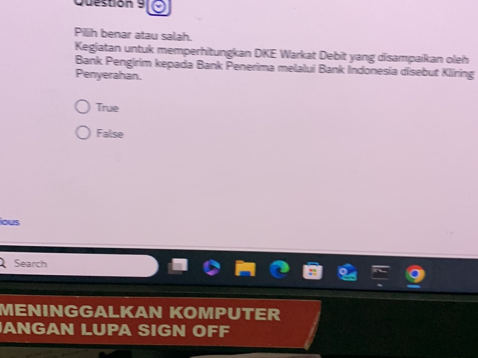 Pilih benar atau salah. Kegiatan untuk | StudyX