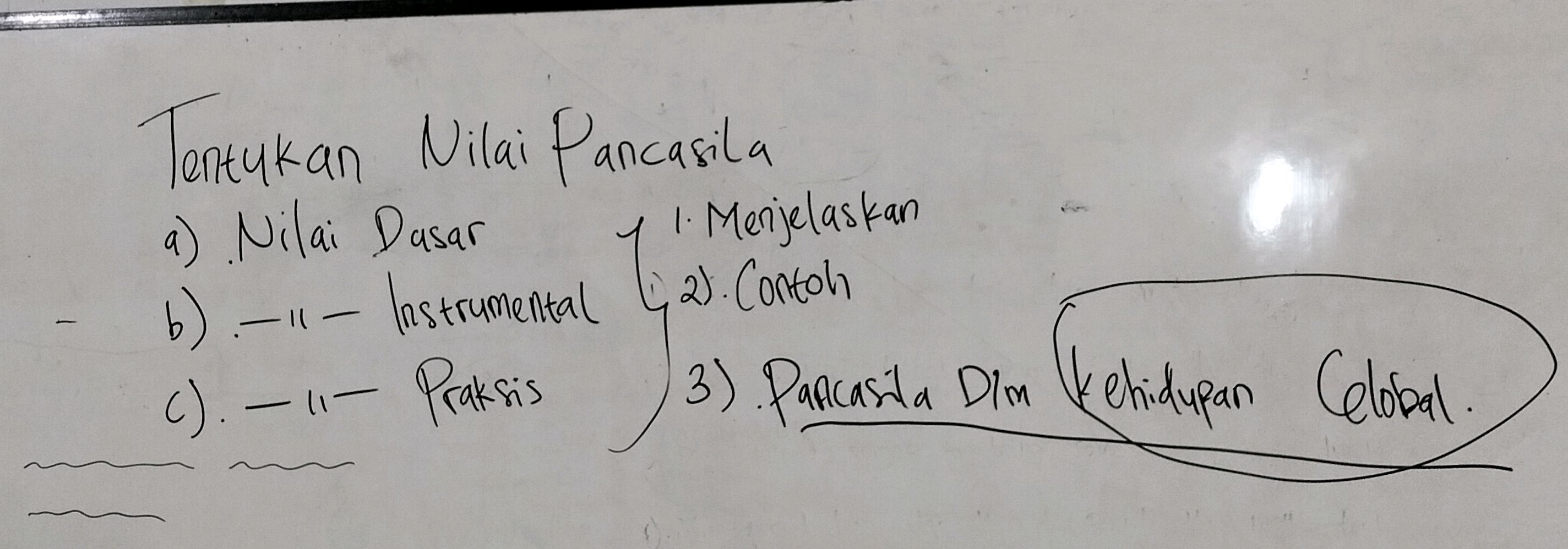 Tentukan Nilai Pancasila a) Nilai Dasar b) | StudyX