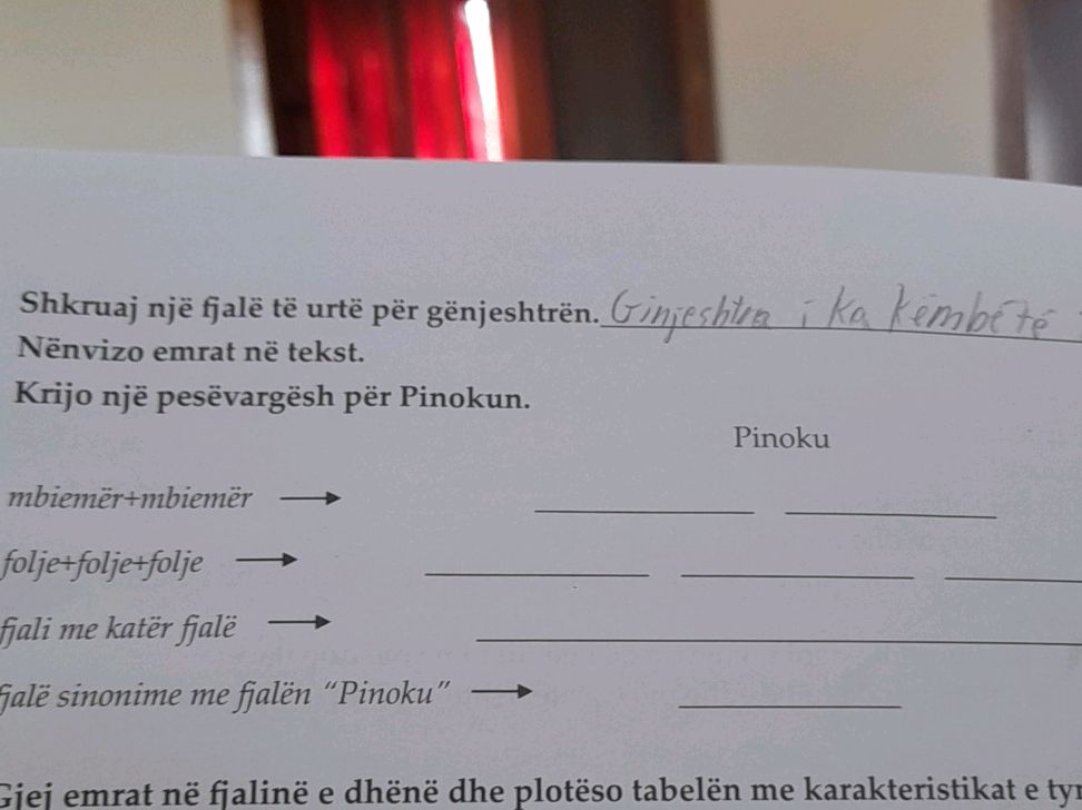 Shkruaj një fjalë të urtë për gënjeshtrën. | StudyX