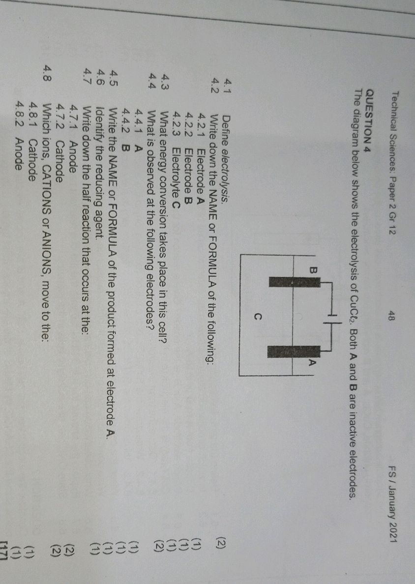 QUESTION 4 The diagram below shows the