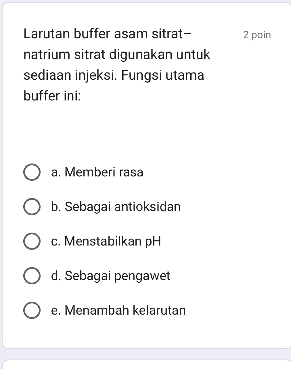 Larutan buffer asam sitrat-natrium sitrat | StudyX