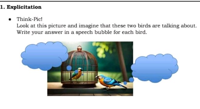 1. Explicitation Think-Pic! Look at this | StudyX