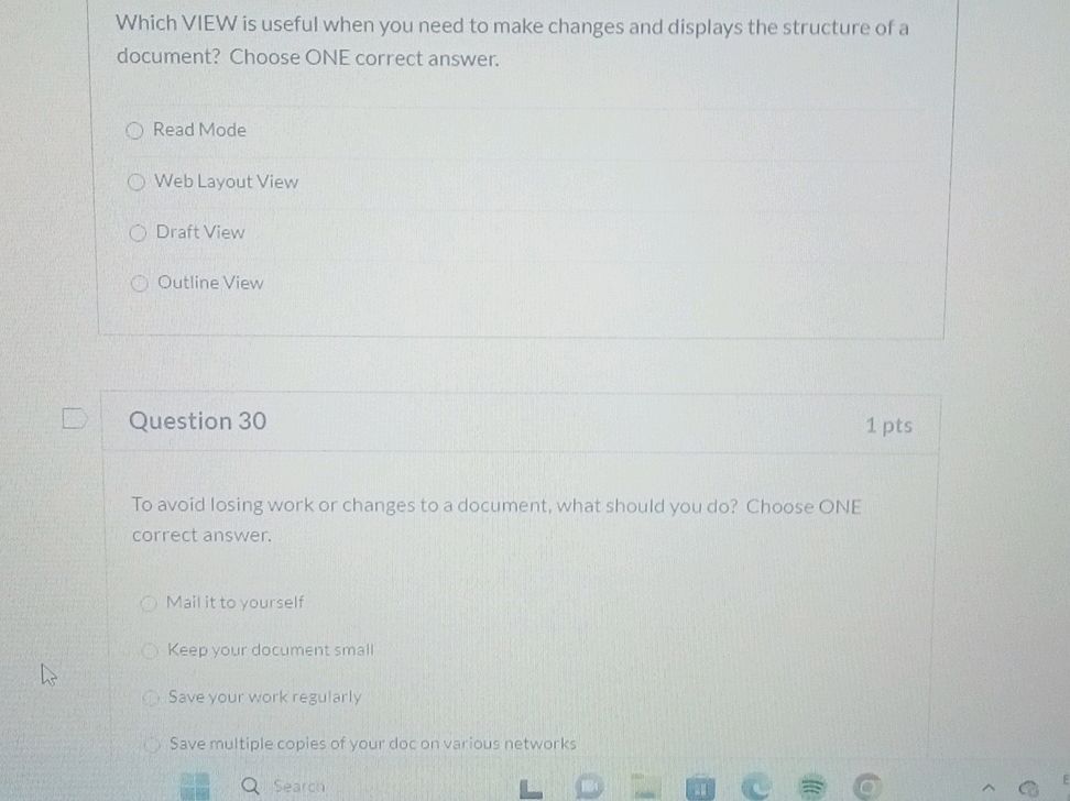 Which VIEW is useful when you need to make