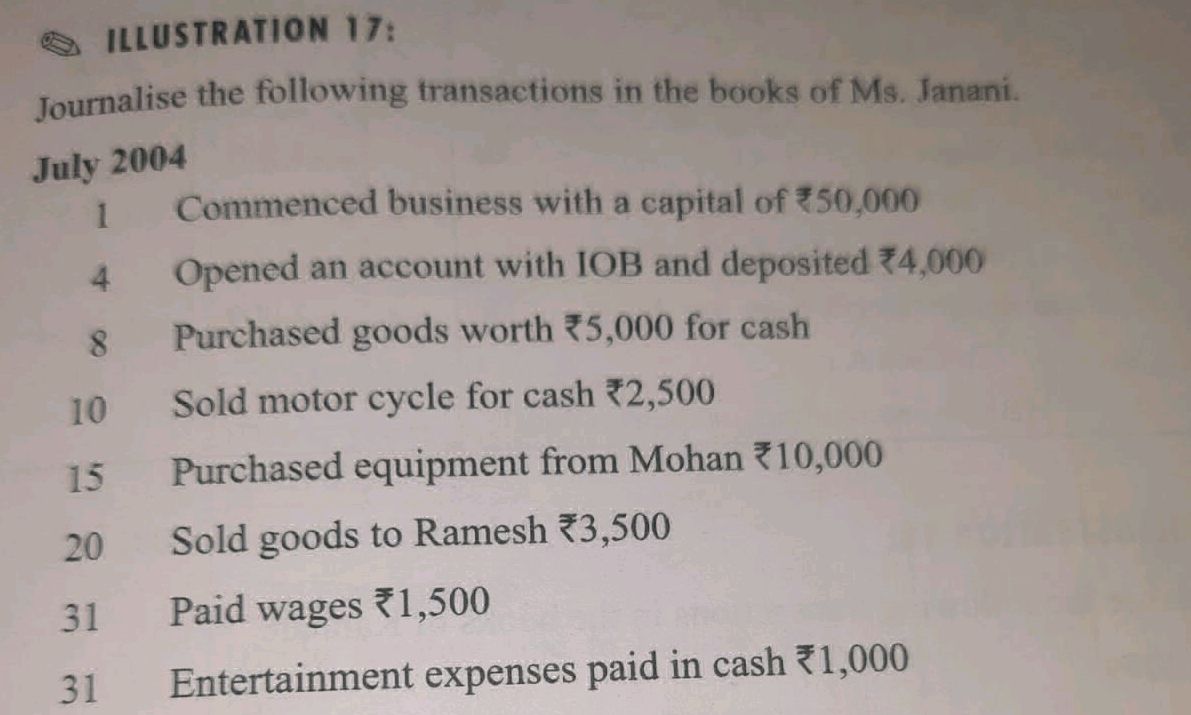 Journalise the following transactions in the | StudyX