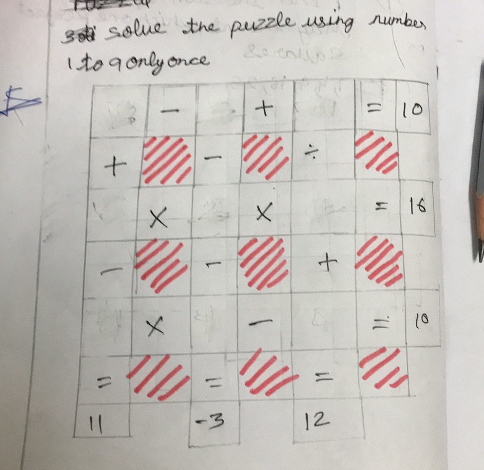 Solve the puzzle using numbers 1 to 9 only | StudyX