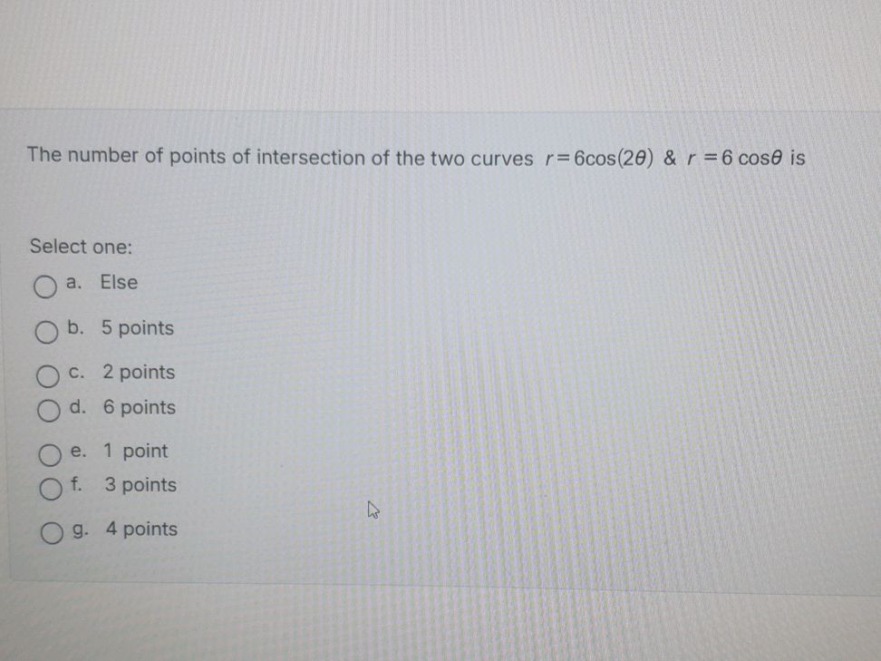 The number of points of intersection of the | StudyX