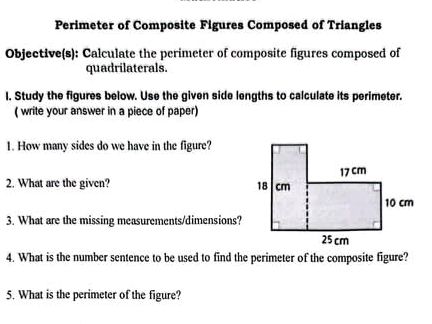 Perimeter of Composite Figures Composed of | StudyX